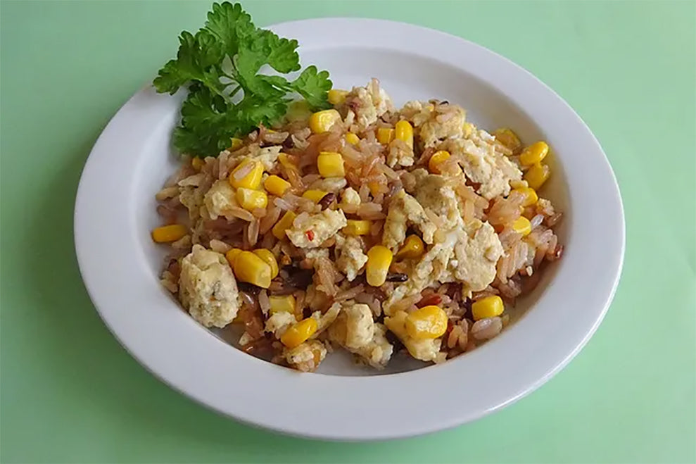 Gebratener Reis mit Mais und Eiern – Elf-Family